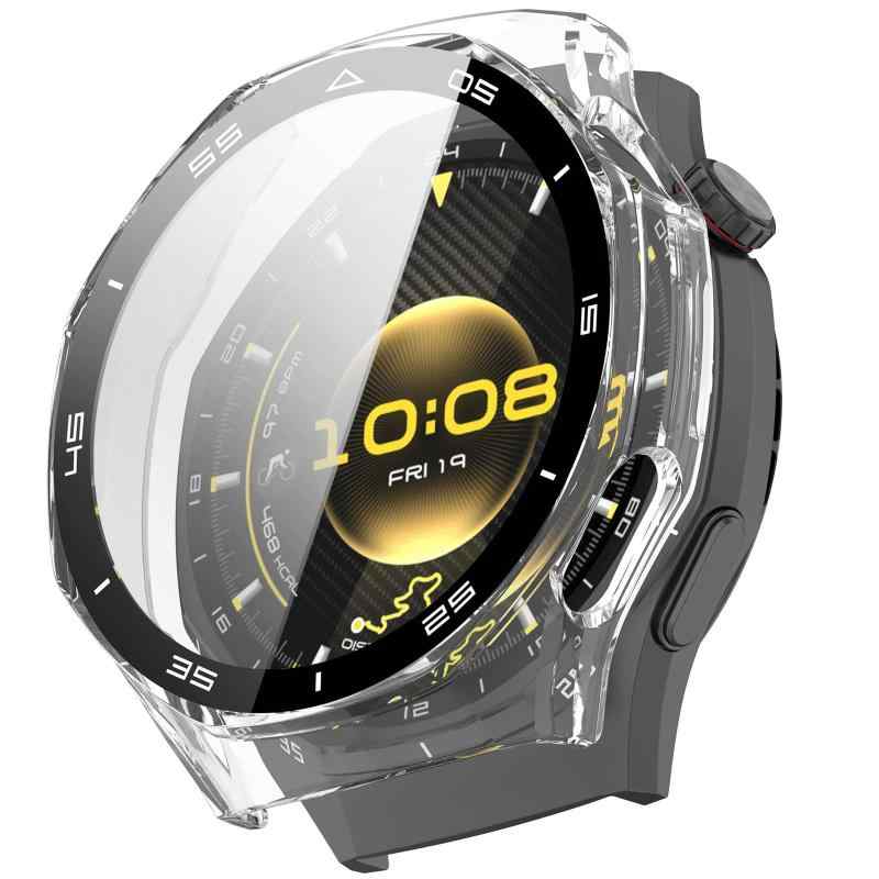 For GT 6 Pro 46mm カバー PC素材 ファーウェイ WATCH GT 6 Pro 46mm ケース ガラスフィルム一体型 全面保護 二重構造 防塵 日本旭硝子材 キズ防止 軽量【対応機種】本製品は強化版のHUAWEI(ファー...