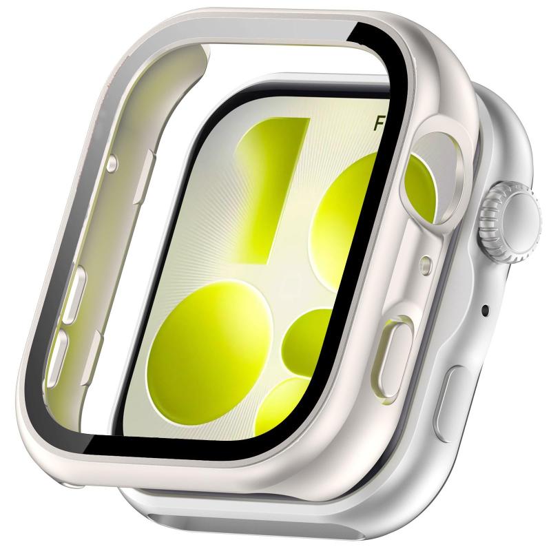 BUITFOU For HUAWEI WATCH FIT 5 カバー ファーウェイ WATCH FIT 5 カバー PC+ガラス素材 一体型 全面保護 超薄型 装着簡単 耐衝撃 高透過率 指紋防止 傷防止【専用設計】本製品はHUAWEI(フ...