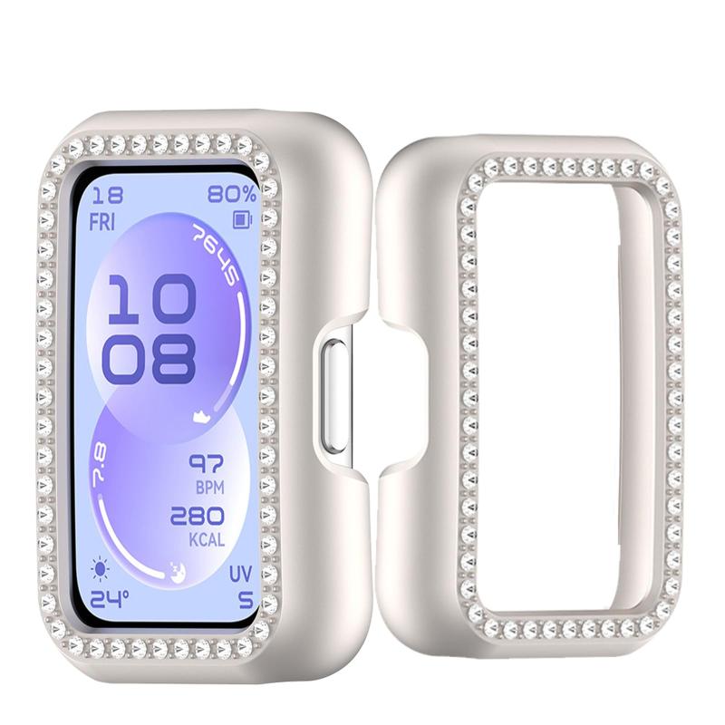 UIUIKA For HUAWEI Band 11 カバー クリスタル ダイヤモンド保護ケース PC素(保護フィルムなし) 落下や衝撃に強い ファッショナブルでラグジュアリー✅【対応機種】本製品 HUAWEI Band 11 完全専用設計の...