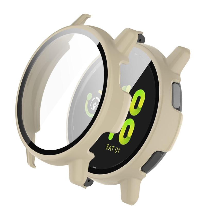 BUITFOU For GARMIN vivoactive 5 カバー ガーミン vivoactive 5 ケース対応 超薄型 PC+ガラス素材 一体型 全面保護 超薄型 装着簡単 耐衝撃 高透過率 指紋防止 傷防止（ブラック）【対応機種】...