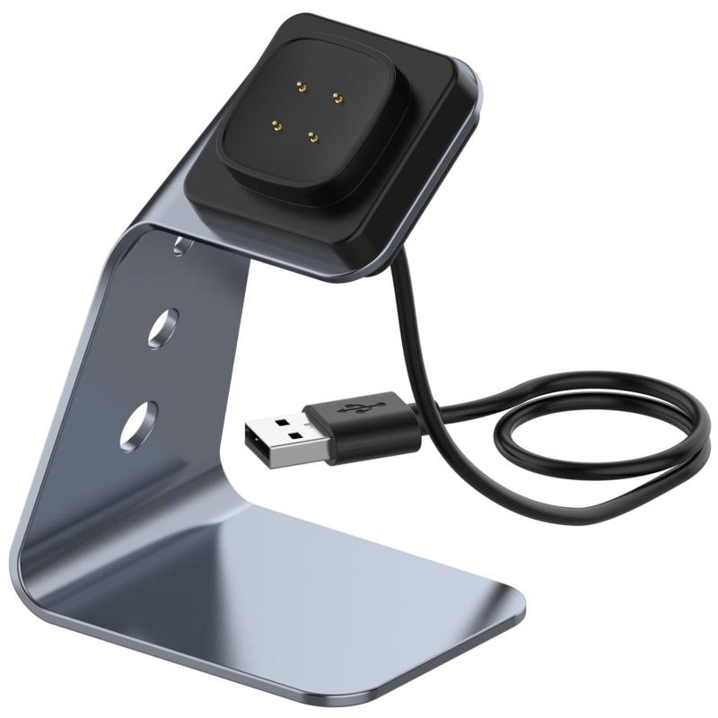 GYOKUYU充電スタンドFor Fitbit versa4/sence2/Google Pixel Watch3/2充電器 アルミ合金製 for Fitbit sence2/ sence/Fitbit versa4/3多機種対応 頑丈 充...