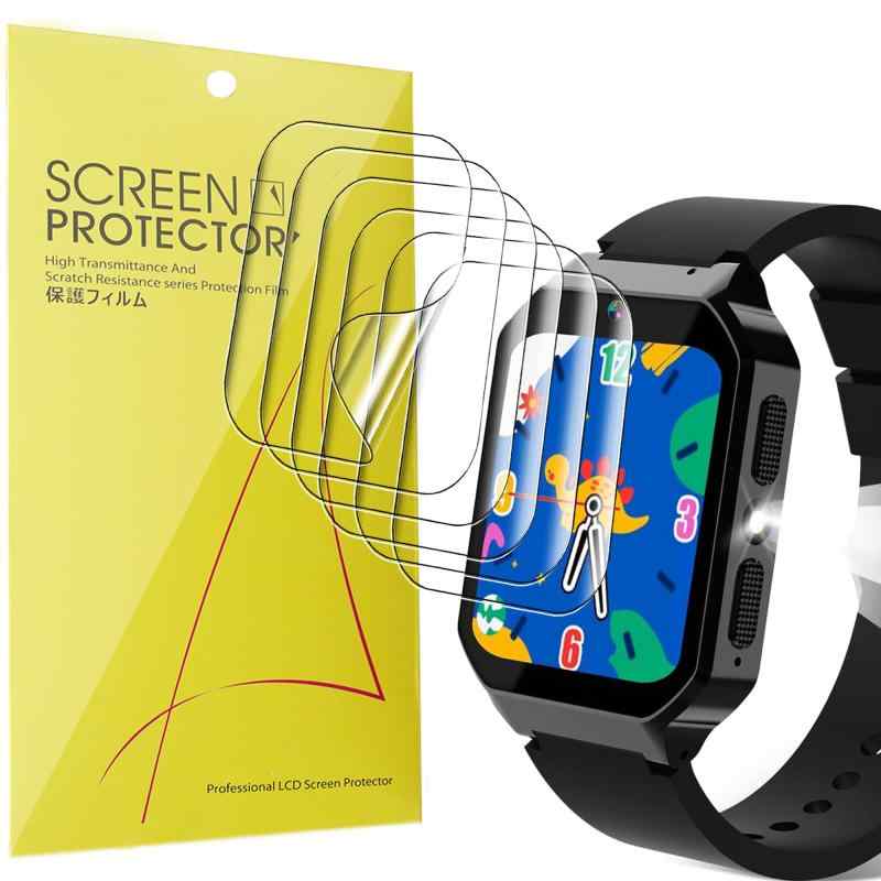 Lamshaw for Coretu キッズスマートウォッチ 保護フィルム, [6枚組] 4H硬度 TPU 保護フィルム カバー 液晶フィルム 対応 Coretu 1.69インチ 子供スマートウォッチ用👉【対応機種】Core...