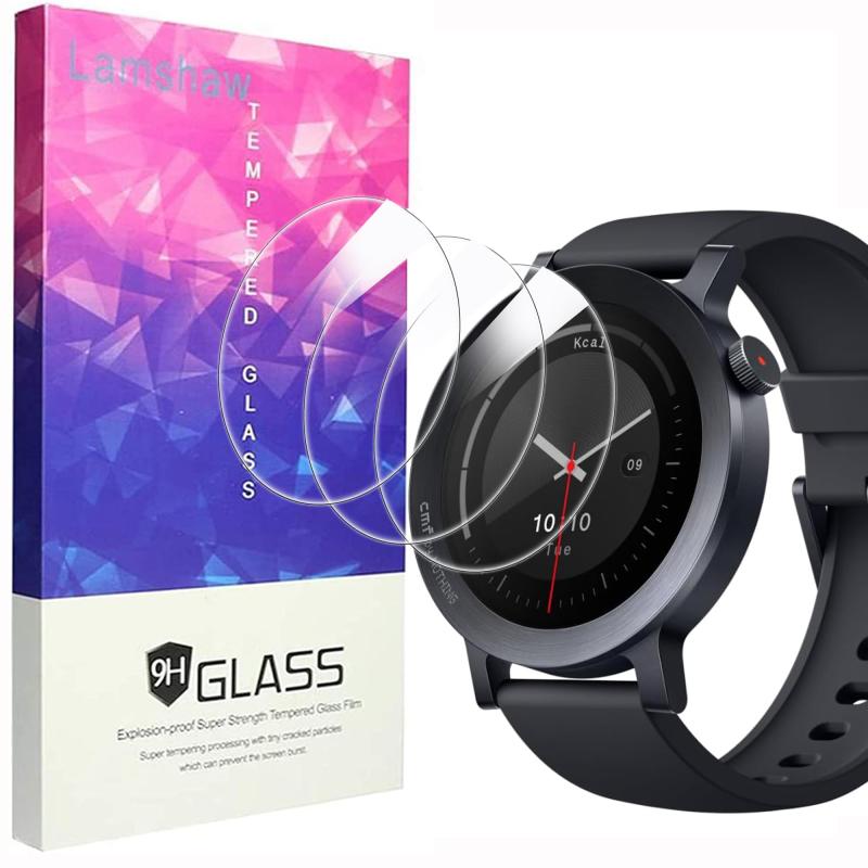 Lamshaw for CMF by Nothing Watch 3 Pro 保護フィルム, [3枚組] 9H ガラスフィルム 保護 フィルム カバー 対応 CMF by Nothing Watch 3 Pro 1.43インチ スマートウォ...