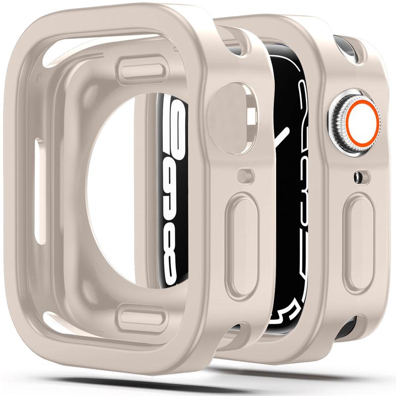 [2個入り]NINKIコンパチブル Apple Watch 保護ケース 40mm Apple Watch Series se（2023） 4 5 6 se se2 ケース iWatch 40mm TPU材質 直角エッジデザイン 背面カバー ...
