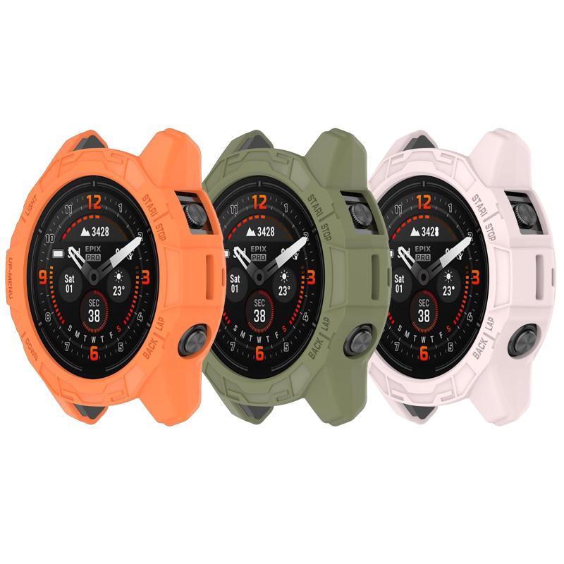 Garmin Epix Pro Gen2 42mm/Fenix 7S Pro/Fenix 7S ケース RuenTech 製 TPU素材 フルカバー 超薄型 取り付け簡単 Epix PRO Gen2 42mm 用カバー【完全互換性・精密設計...