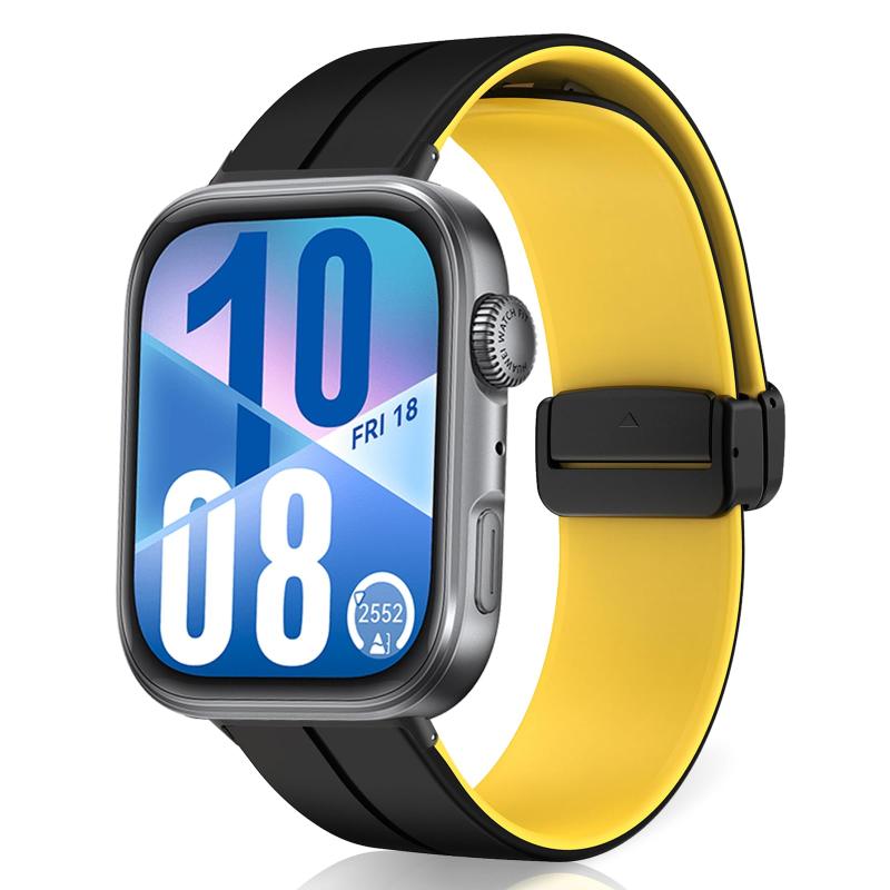 [ReHowy] Huawei Watch Fit 5 Pro/4 Pro 対応 バンド シリコン製 弾力性 ファーウェイウォッチフィット5 Pro/5 交換バンド 磁気 バックル付き サイズ調節可能 替えベルト コンパチブル huawei...