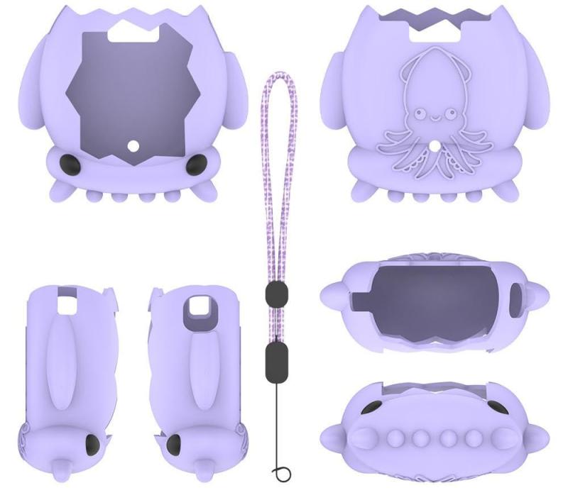 [PETFROH] シリコン製 たまごっちパラダイス ケース カバー Tamagotchi Paradise ケース【ボタンキャップとストラップ付き】快適感 かわいい 耐衝撃性 全面保護 指紋防止 Tamagotchi Paradise対応