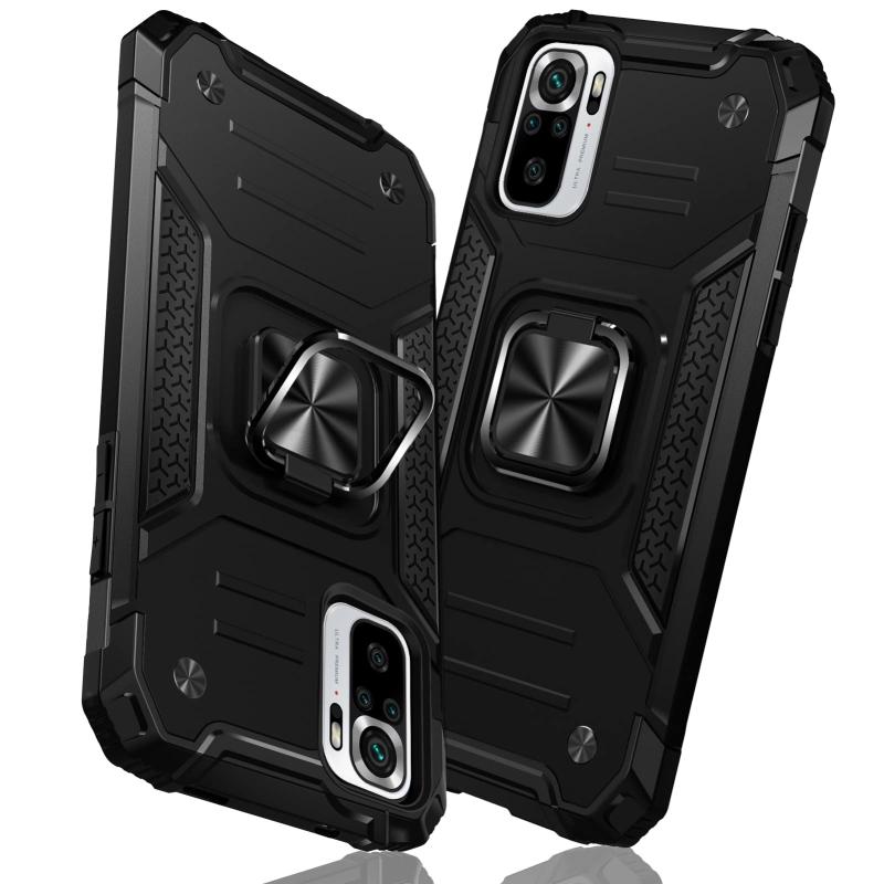 TMUJWS Redmi Note 10 Pro 用のケース リング 衝撃吸収 耐衝撃 TPU+PCバンパー 二重構造 米軍MIL規格 全面保護 滑り防止 車載ホルダー対応 擦り傷防止 滑り止め 軽量 薄型 レッドミー ノート10 pro ...