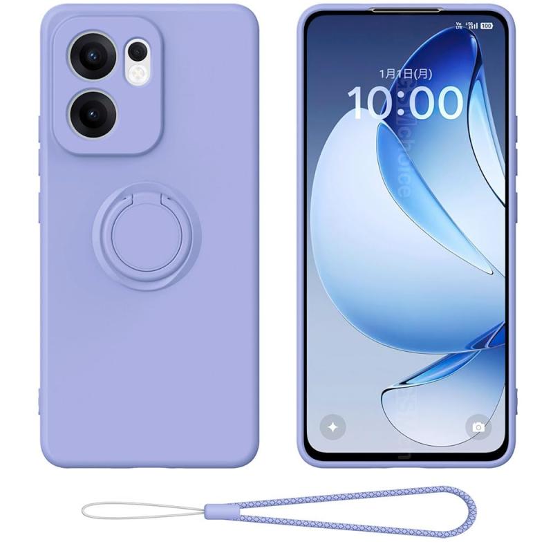Gosento For OPPO Reno13 A ケース リング付き リング スマホケース 携帯ストラップ スマホリング かわいい スマホ バンカーリング OPPO Reno 13A カバー