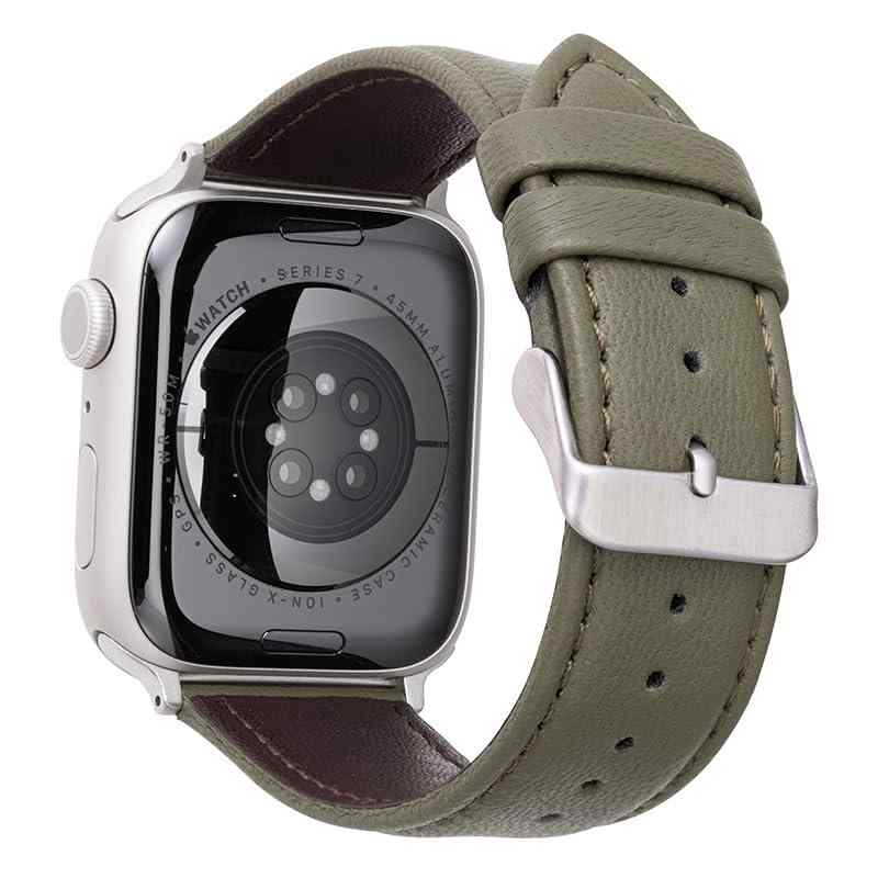 [GRAMAS COLORS] "Lumiere" 強力撥水レザーバンド AppleWatch用 本革【国産撥水加工ラム革の採用】表生地には3M社のスコッチガード皮革保護剤を内部に含浸させた国産ラム革を使用。柔らかく落ち...