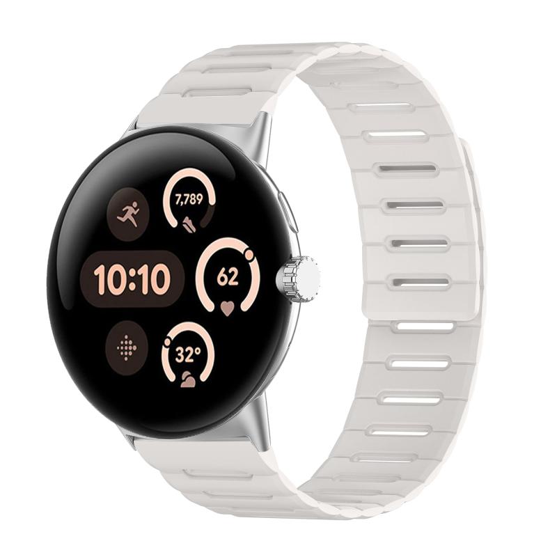 [Guluto] For Google Pixel Watch 4 / 3 45mm 交換ベルト コンパチブル グーグルピクセル ウォッチ 交換バンド マグネット式 シリカゲル製 スポーツ 替えベルト おしゃれ 防水 軽量 通気性 柔らかい スマ