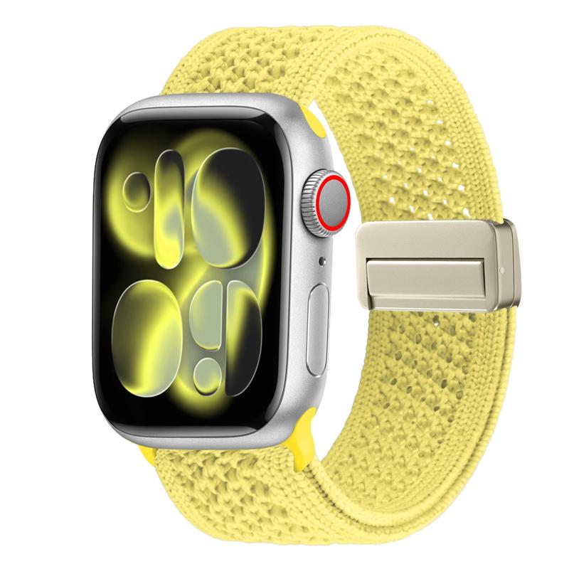 CeiBand コンパチブル Apple Watch 交換バンド アップルウォッチ 交換ベルト 通気性 編み込み スポーツバンド 磁気バックルストラップ
