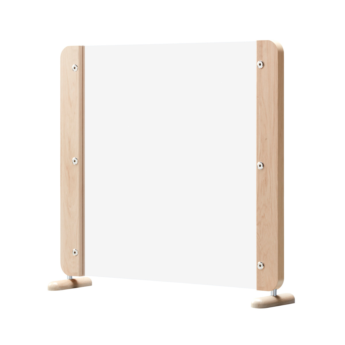 どこでも手軽に設置ができるパーテーション（窓無タイプ）として使用出来ます。左右のフレーム部分は木部で質感のある仕上がり。カフェやお店、公共の場所でも雰囲気を損なわないデザイン。ナチュラルとダークブラウンの2色、幅62cm、幅87cmの2サイ...