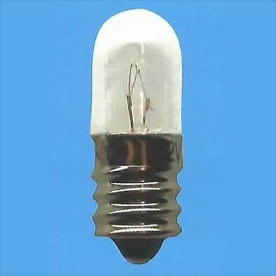商品詳細サイズ商品説明【仕様】 ●ガラス球 ●仕上:クリア ●径(mm):13 ●全長(mm):34 ●口金:E12 ●定格電圧(V):3 ●定格消費電力(W):0.9 ●定格寿命(h):2000 【用途】 ●配電盤、表示灯。 【特長】 ●...