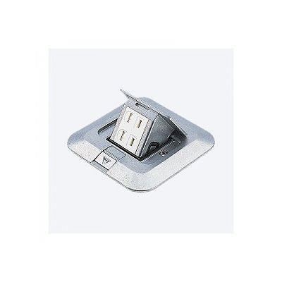 商品詳細サイズ商品説明 【特長】 フロアコンセントが飛び出します。 【仕様】 ●アップコンシルバー角型 ●材質:アルミダイカスト製 ●安全扉付コンセント:2コ口 ●定格:15A125V ●送り端子付 ●中浅アウトレット対応 ●固定方法:はさ...