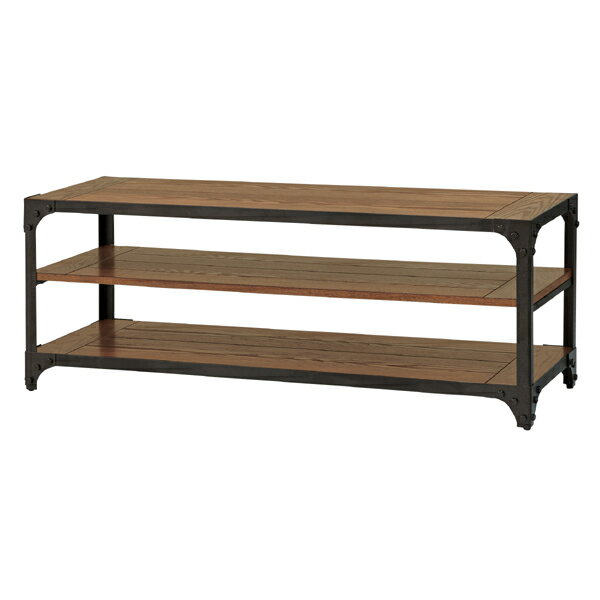 【サイズ】幅 121 X 奥行 41 X 高さ 45 【材質】 天然木（アッシュ）　スチール（粉体塗装）　ハンマートーン仕上げ　アジャスター付　 【原産地】 中国　 【梱包サイズ】 W123．0xD50．0xH23．0　 【梱包重量】 25...