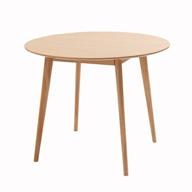 インテリア性の高い、コンパクトタイプのラウンドテーブル。 脚がハの字に広がっているのでスッキリとしており、どんな種類のチェアとも組み合わせやすいテーブルです。 商品名ラウンドテーブル サイズW90×D90×H72 材質合成樹脂化粧繊維板 天...