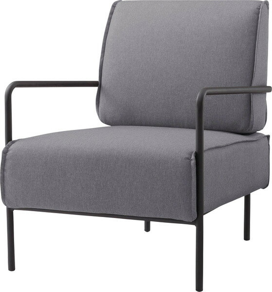 ゆったりと座れる広い座面幅と奥行きでありながら、肘掛けから脚部をシャープなスチールにすることで、圧迫感のないスタイリッシュな空間を演出します。ホテルのラウンジを思わせるデザインはモダンインテリアにも合わせやすく、メインソファー横のパーソナル...