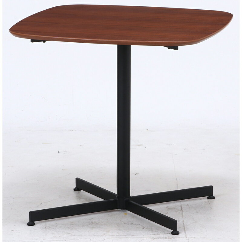 商品詳細サイズ全体：幅750 × 奥行750 × 高さ720耐荷重(天板)：20kg天板厚み：20mm材質塗装：ラッカー塗装 材質： ■天板：天然木化粧繊維板（ウォルナット） ■脚部：スチール［エポキシ樹脂塗装］ ■天板には高級感のあるウォ...