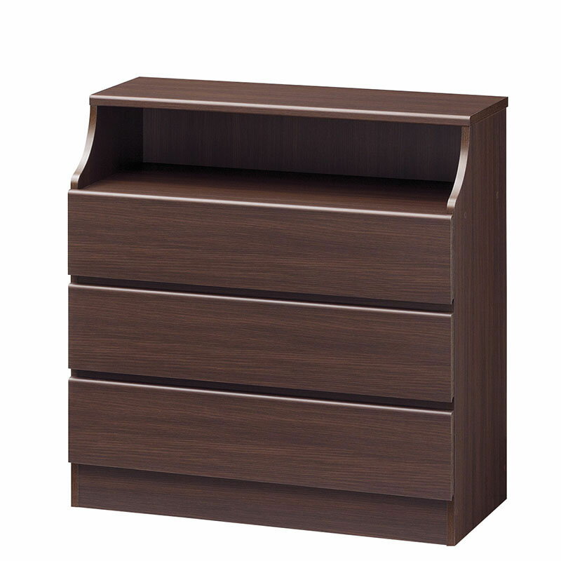 1人暮らしにちょうどいい3段チェスト。小物や衣類の整理に、幅90cm、高さ約90cmの引き出し収納。ダークブラウン。 スペースや用途にぴったりのサイズがきっとみつかるシリーズ。 幅90cmの一人暮らしにもいいサイズの引出し収納。 3段の引出...