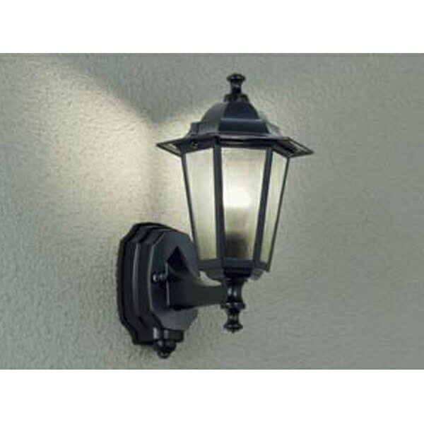 ●電球色 2700K・Ra85 ●人感センサー ON/OFFタイプ ●ランプ付 ●LED電球 4.2W(E17) ●白熱灯60W相当 ●アルミダイカスト 黒塗装 ●ガラス 透明(石目模様) ●巾175 高350 出260mm 1.5kg ●...