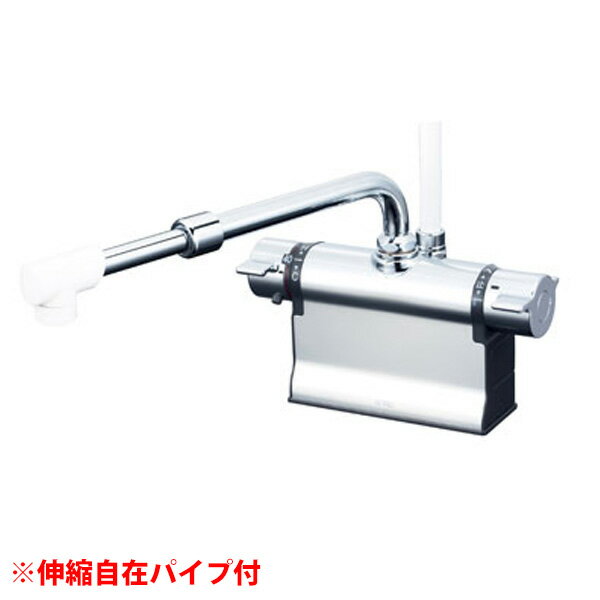 ●伸縮自在パイプ付（220mm〜350mm） ●シャワーヘッド白／シャワーホース白1.45m／白ハンガー ◆商品型番 ・KVK ・KF3011TSJ 商品画像はイメージです。品番でのご注文となりますので、仕様やお色味などは事前にメーカーへご...