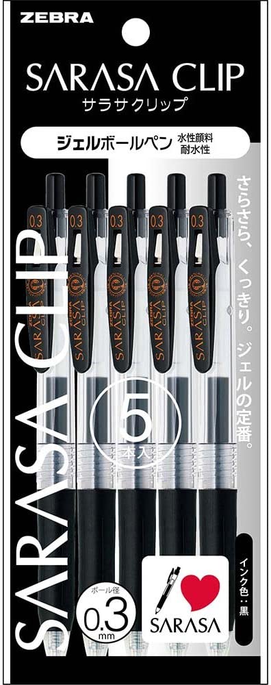 ボール径 0.3mm　インク 黒ジェルインクなので、さらさらとしたなめらかな書き味です 耐水性に優れた水性顔料だから、濃くてにじまず、鮮やかな発色と豊富な色が楽しめます 可動式バインダークリップの採用により、厚みのあるボード等にもはさめ、ク...