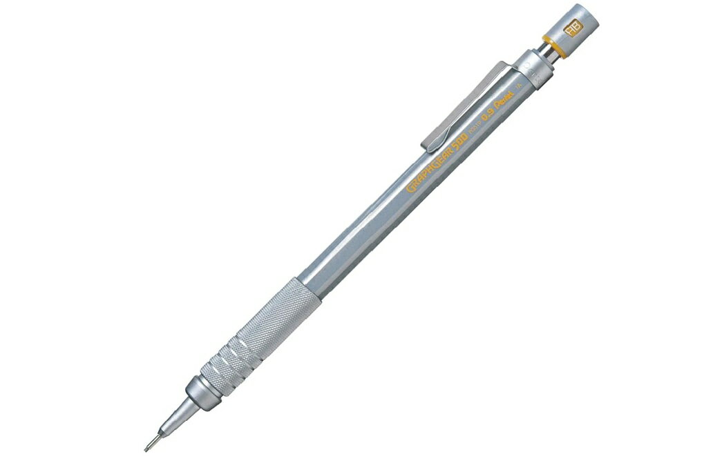 サイズ:軸径 10mm ×奥行 8mm × 長さ 147mm 重さ:14g 芯径:0.9mm 材質:軸:再生ABS 先金、グリップ:真鍮 クリップ:鉄 ノック:真鍮、POM、ABS