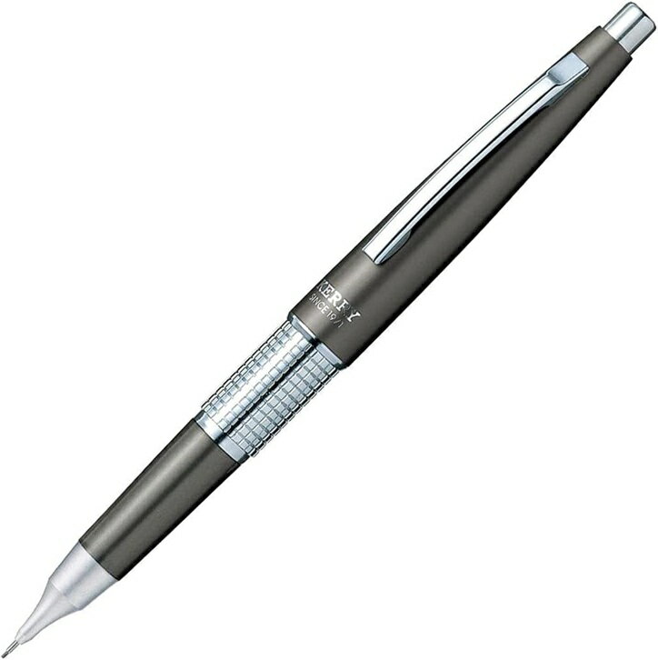【商品サイズ】幅16×厚12×長125mm【重量】22g【材質】軸：PC、ノック：ステンレス、クリップ：鉄、先金・ローレット：真鍮、キャップ：アルミ【本体軸色】スモーキーグレイ【仕様】キャップ式【特徴】キャップをしてもノックが出来る【軸】太...