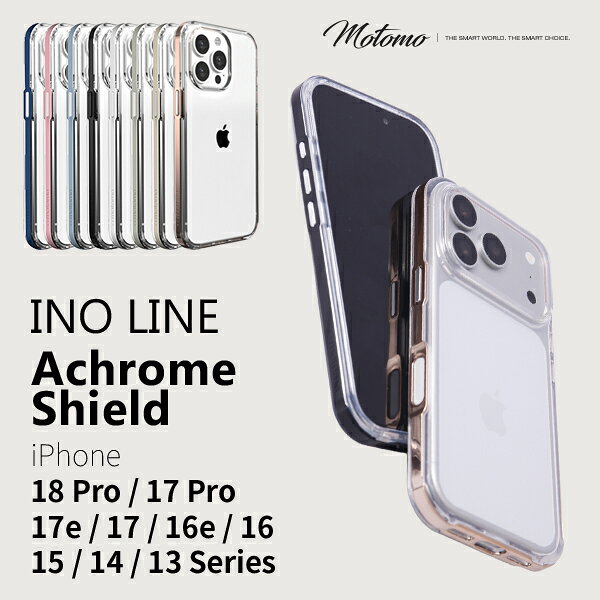 商品名 motomo ACHROME SHIELD 原産国 iP13~iP15シリーズ：KOREA / iPhone 16シリーズから：中国OEM 素材 TPU/PC/アルミニウム 注意事項 ※オプションのストラップリングのカラーはゴールド...