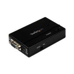 VGA出力機能のあるコンピュータとコンポジット / Sビデオ TVを接続(接続、変換、拡張、分離、切換えを行うIT、 A / Vプロフェッショナルのためのパーツを製造しています StarTech.com（スターテック.com）)コンピュータ...