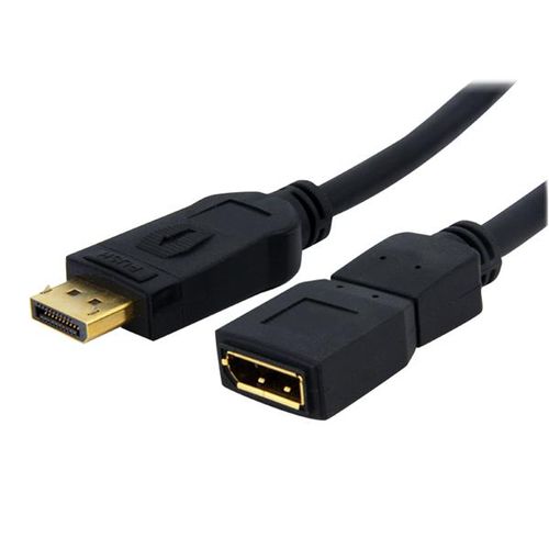 1.8m、4K60Hzz、ブラック。DisplayPort 対応機器の接続距離を 1.8m 延長●1.8m DisplayPort延長ケーブル(オス-メス) ●4K x 2Kビデオ対応(3840x2400p 60Hz) ●DP 1.2/21...