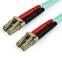 OM3準拠2芯LC - LCマルチモード対応光ファイバケーブル(アクア)。(接続、変換、拡張、分離、切換えを行うIT、 A / Vプロフェッショナルのためのパーツを製造しています StarTech.com（スターテック.com）)※こちらは...