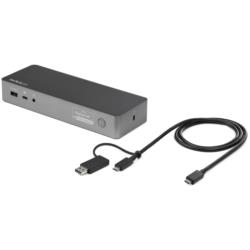 USB-CおよびUSB-Aノートパソコンで4K/60Hzデュアル画面が使える汎用ドッキングステーション。(接続、変換、拡張、分離、切換えを行うIT、 A / Vプロフェッショナルのためのパーツを製造しています StarTech.com（スタ...
