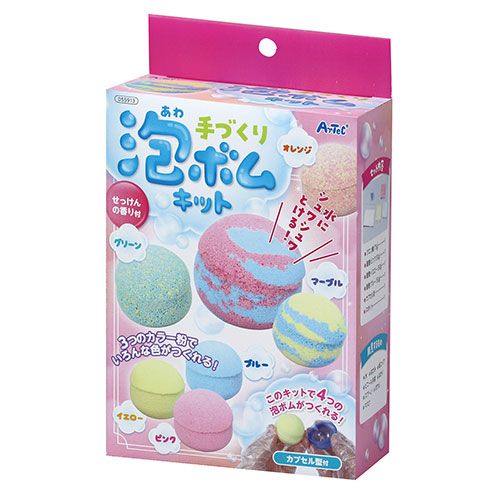 クラフト・工作 クラフト※こちらは【取り寄せ商品】です。必ず商品名等に「取り寄せ商品」と表記の商品についてをご確認ください。水と材料を混ぜるだけでシュワシュワとける泡ボムが作れます!3つのカラー粉でいろいろな色が作れます!せっけんの香付き。...