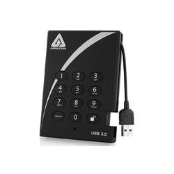 　暗証番号入力式ポータブル 500GB HDD (USB 3.0接続)・安全な暗号番号(最大16桁)によるHDDへのアクセスロックの解除・リアルタイム256-bitミリタリグレードAES-XTS ハードウェアエンクリプション・設定やアクセス...