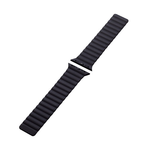 バンドに埋め込まれたマグネットで、バックルを使わず簡単に装着できるApple Watch用マグネットバンドです。 細かな長さ調整も簡単にできて手首にしなやかにフィットします。アップルウォッチ バンド 42 41 40 38mm シリコン マ...
