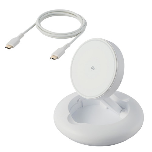 マグネットで固定するだけでQi2対応スマートフォンを高速充電できる、Qi2規格ワイヤレス充電スタンドです。最大出力15WでiPhoneを充電できます。WPC(ワイヤレスパワーコンソーシアム)が策定したマグネットで固定するだけでQi2対応スマ...