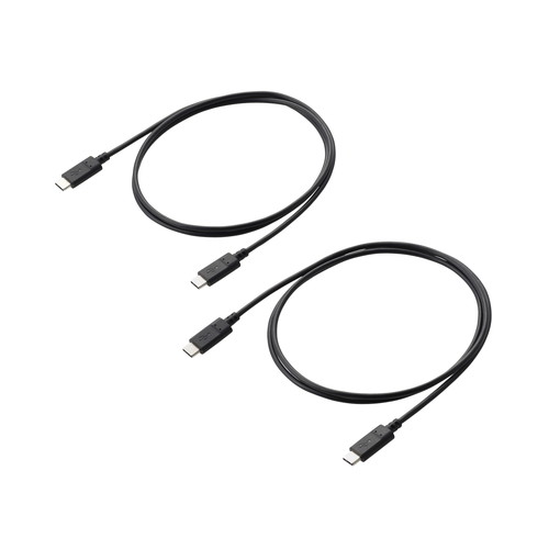 エレコム株式会社。USB Type-C to USB Type-Cケーブル/USB Power Delivery対応/60W対応/スタンダード/2本入/1.0m/ブラック■スマートフォンやタブレットを高速充電！USB Type-C - US...