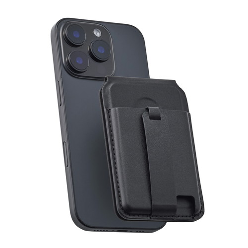対応機種：MagSafe対応iPhone ※MagSafe非対応の機器本体やケースには使用できません。 ■セット内容：スタンド、磁気防止シート ■MagSafe カードケース スタンド iPhone用 磁気防止シート付 ブラック。対応機種：...