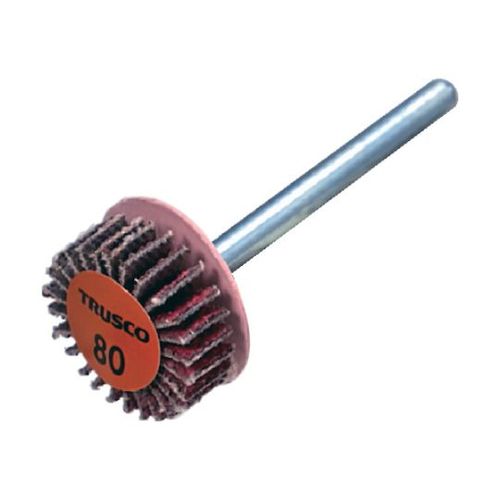 セラミックフラップホイール 軸径3mm #80 外径15×幅5×軸長30 （10個入） TCF1505-CE-80 ※こちらは【取り寄せ商品】です。必ず商品名等に「取り寄せ商品」と表記の商品についてをご確認ください。セラミックフラップホイー...