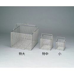 　※こちらは【取り寄せ商品】です。必ず商品名等に「取り寄せ商品」と表記の商品についてをご確認ください。ステンレス角型洗浄カゴ 大 300×300×300mm (1個)。SS300角カゴ材質：ステンレス（SUS304）網目：5.5mm外枠線径...