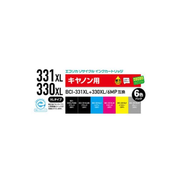 その他：エコリカ リサイクルインクカートリッジその他：エコリカ リサイクルインクカートリッジ検索キーワード:ECIC331XL6P