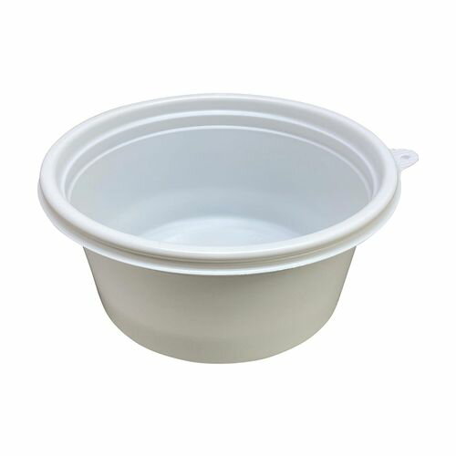 PP製ディスポ容器 430mL 白 50個入 (1袋(50個入り))PP製ディスポ容器 430mL 白 50個入 (1袋(50個入り))。フタと容器の縁は内側と外側で嵌合（シール）しており、密封性が高いです。曲げても割れにくく、耐油性・耐熱...