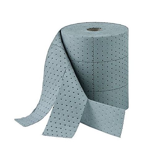 液体吸収ロール（水・油・溶剤） (1巻) 液体危険物をすばやく吸収します。40cmごとにミシン目があり、手で切り取ることができます。広範囲の液体漏れをカバーできます。※こちらは【取り寄せ商品】です。必ず商品名等に「取り寄せ商品」と表記の商品...