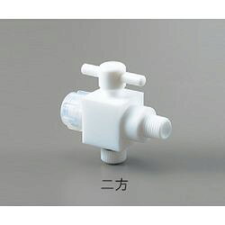 片側はオネジ接続、もう一方は袋ナットで固定します。※こちらは【取り寄せ商品】です。必ず商品名等に「取り寄せ商品」と表記の商品についてをご確認ください。アズフロン（R）YK接続ハーフオネジコック 2方 (1個)。片側はオネジ接続、もう一方は袋...