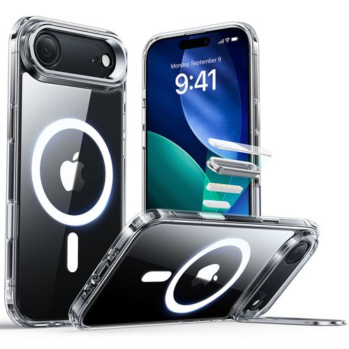 Classic スタンド付きハイブリッドケース for iPhone 17 Air クリア※こちらは【取り寄せ商品】です。必ず商品名等に「取り寄せ商品」と表記の商品についてをご確認ください。・角度調節可能な隠しスタンド付き。・MagSafe...