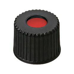 オートサンプラー用バイアル用 黒キャップ+セプタム（PTFE/シリコン/PTFE） 100個入 (1袋(100個入り))※こちらは【取り寄せ商品】です。必ず商品名等に「取り寄せ商品」と表記の商品についてをご確認ください。仕様：黒キャップ+セ...