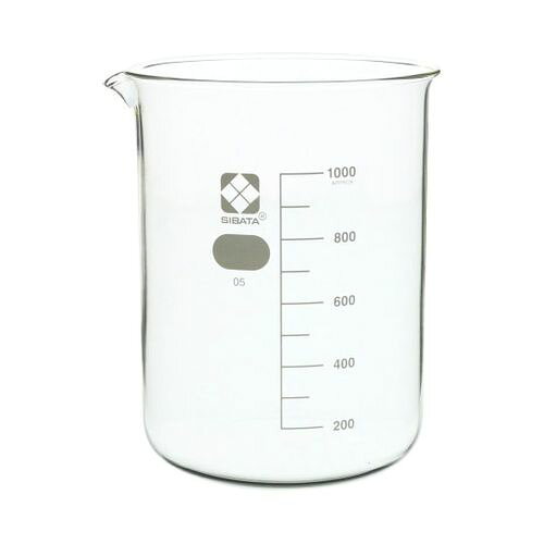 ビーカー 1000mL (1個) 容量（mL）：1000。胴径×全高（mm）：110×150。材質：硼硅酸ガラス-1。※こちらは【取り寄せ商品】です。必ず商品名等に「取り寄せ商品」と表記の商品についてをご確認ください。ビーカー 1000mL...