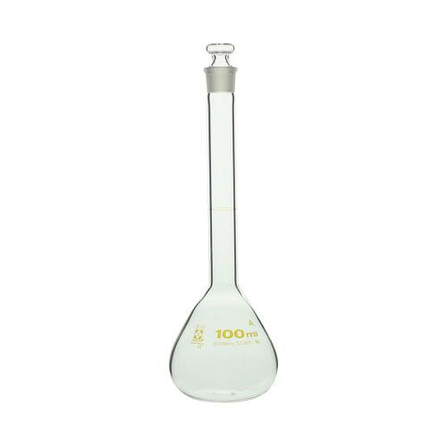メスフラスコ（全量フラスコ・スーパーグレード） 白 100mL (1個)※こちらは【取り寄せ商品】です。必ず商品名等に「取り寄せ商品」と表記の商品についてをご確認ください。メスフラスコ（全量フラスコ・スーパーグレード） 白 100mL (1...